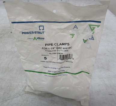 Power Strut PS-1100-1/4SS Conduit Clips/Clamps/Hangers 5BOX