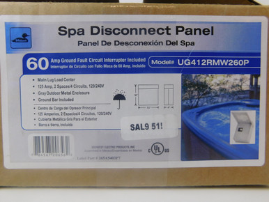 Midwest UG412RMW260P Loadcenters and Panelboards Spa Disconnect Panel ...