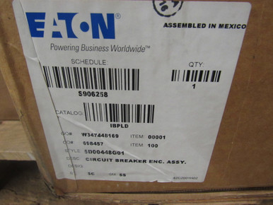 Eaton IBPLD Electrical Enclosures Bus Plug 600A 600V 3Ph L Frame