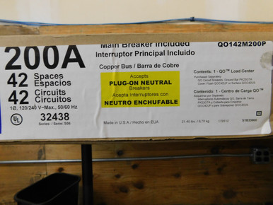Square D QO142M200P Loadcenters and Panelboards QO 200A 120V 50/60Hz ...
