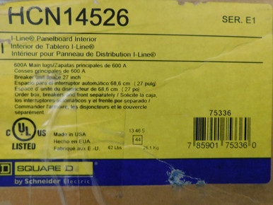 Square D HCN14526 Loadcenters and Panelboards 600A 600V 50/60Hz