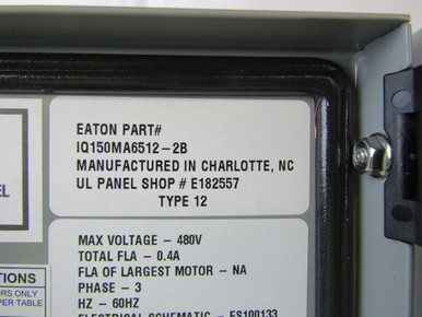 Eaton IQ150MA6512-2B Energy Meters 480V 3Ph NEMA Type 12 60 Hz