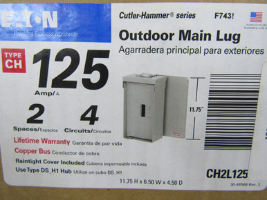 Eaton CH2L125RP Loadcenters and Panelboards CH 125A 240V 50/60Hz 1Ph ...