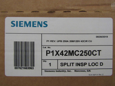 Siemens P1X42MC250CT Meter and Meter Socket Accessories Panelboard ...