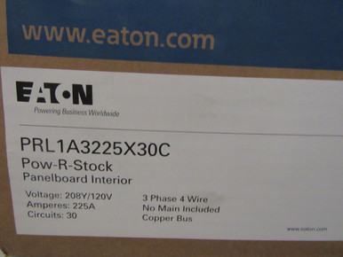 Eaton PRL1A3225X30C Loadcenters and Panelboards PRL1A 225A 208V 50/60Hz ...