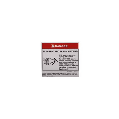 Eaton ARCFLASHLBL Meter and Meter Socket Accessories Warning Label