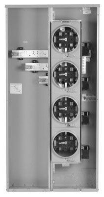 TMMR2212RHB Meter Sockets Ringless 125A 240V 1Ph 3Wire 2 Socket