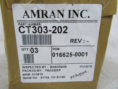 Amran CT303-202 Current Transformers Solid Core 2000:5A 10V 50-400Hz ...