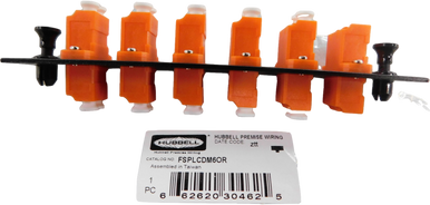 Hubbell FSPLCDM6OR Meter and Meter Socket Accessories Fiber Adapter Panel