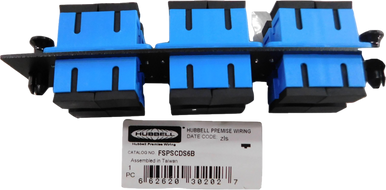 Hubbell FSPSCDS6B Meter and Meter Socket Accessories Fiber Adapter Panel