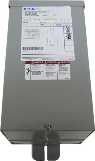 Eaton S48G11S02N Dry Type Transformers Encapsulated Transformer 480V 1Ph NEMA 3R Secondary ...