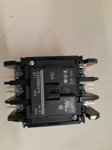 Eaton C25DND315T Definite Purpose Contactors Open 3P 15A 24V 50/60Hz ...