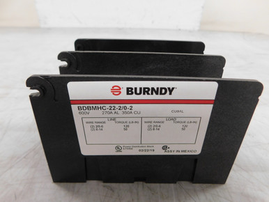 Burndy BDBMHC-22-2/0-2 Power Blocks 3P 600V