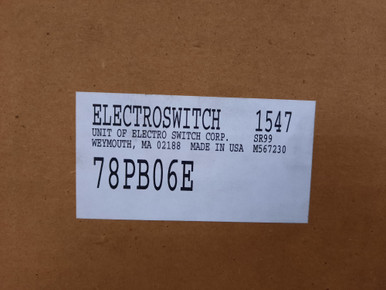 ElectroSwitch 78PB06e Relays Lock Out Relay 45-140V Coil Voltage: 125VDC