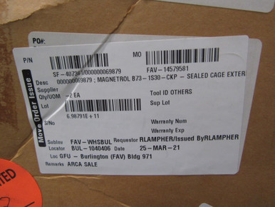 Magnetrol B73-1B20-AAG Other Sensors and Switches Sealed External Cage ...