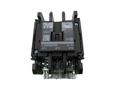 Eaton C25DND330B-GL Definite Purpose Contactors Non-Reversing 3P 30A ...