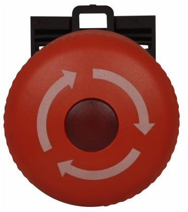 Eaton M22-PVL-K01-R Pushbuttons Illuminated 1NC Red EA EMERG. STOP