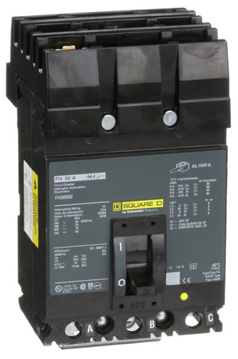 Square D FH36050 Molded Case Breakers (MCCBs)