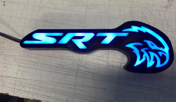 Hellhawk SRT X-Lume Illuminated LED Grille Badge