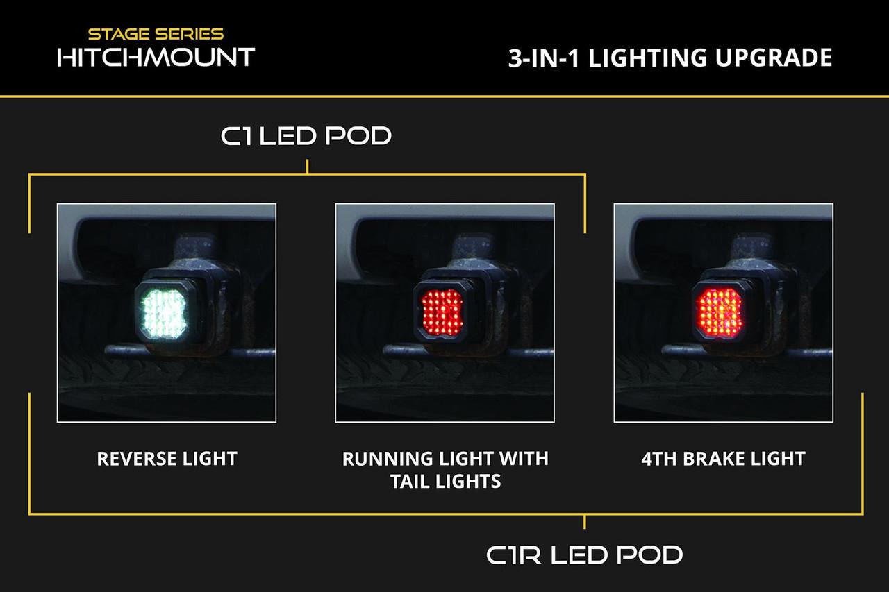 2010-2024 Toyota 4Runner | Diode Dynamics HitchMount LED Pod Reverse Kit