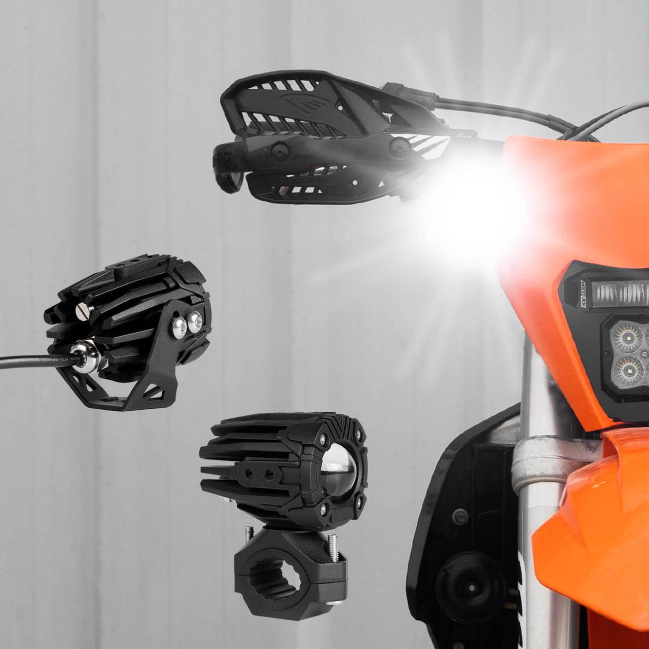 XKGlow 2" Dual Model Motorcycle LED Driving Light Kit