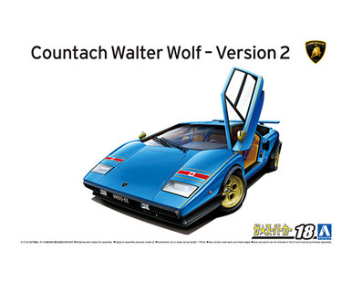 Aoshima 1/24 '76 Wolf Countach Version 2 Model Kit