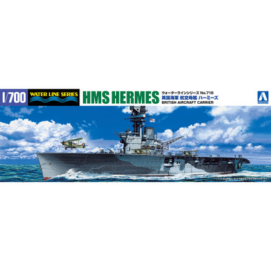 Aoshima 1/700 British Aircraft Carrier HMS Hermes Model Kit