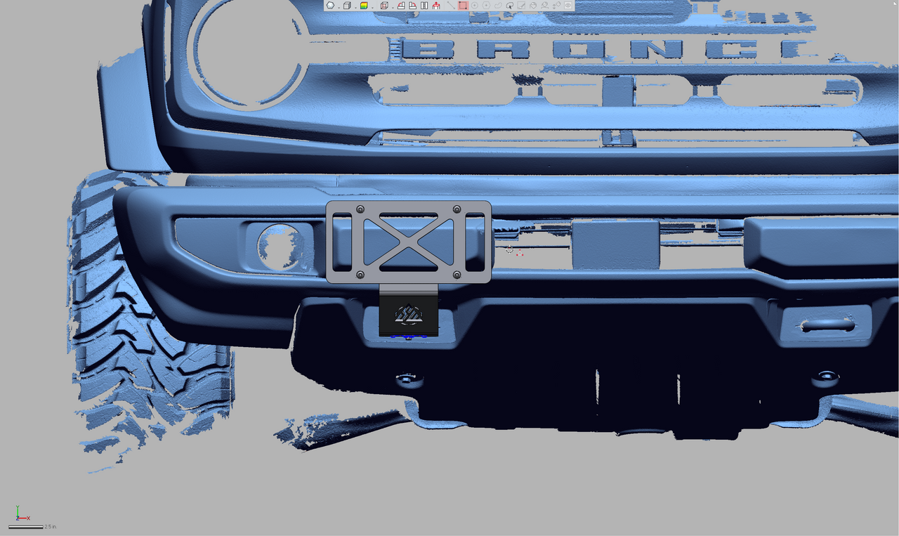 Ford Bronco Front License Plate Mount 2021+