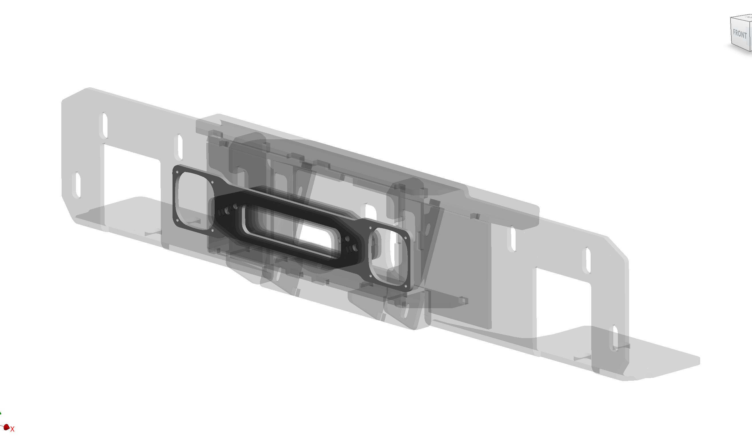 Ford Raptor Light Bracket for Front Winch 2017-2020