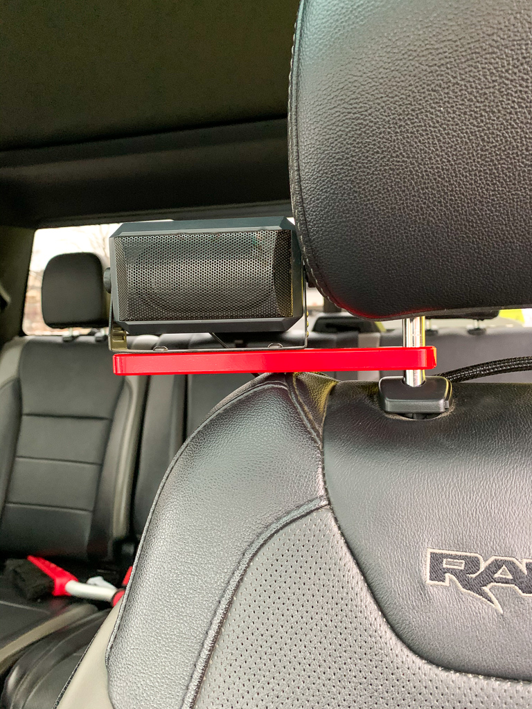 Headrest Remote Radio Speaker Mount