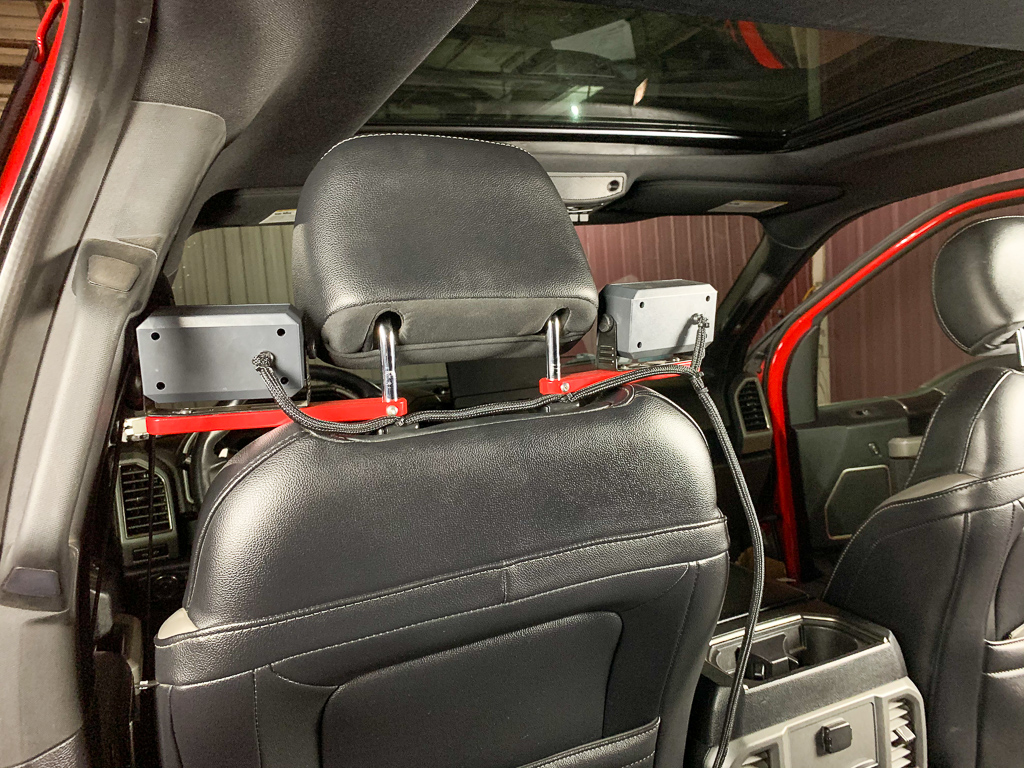 Headrest Remote Radio Speaker Mount