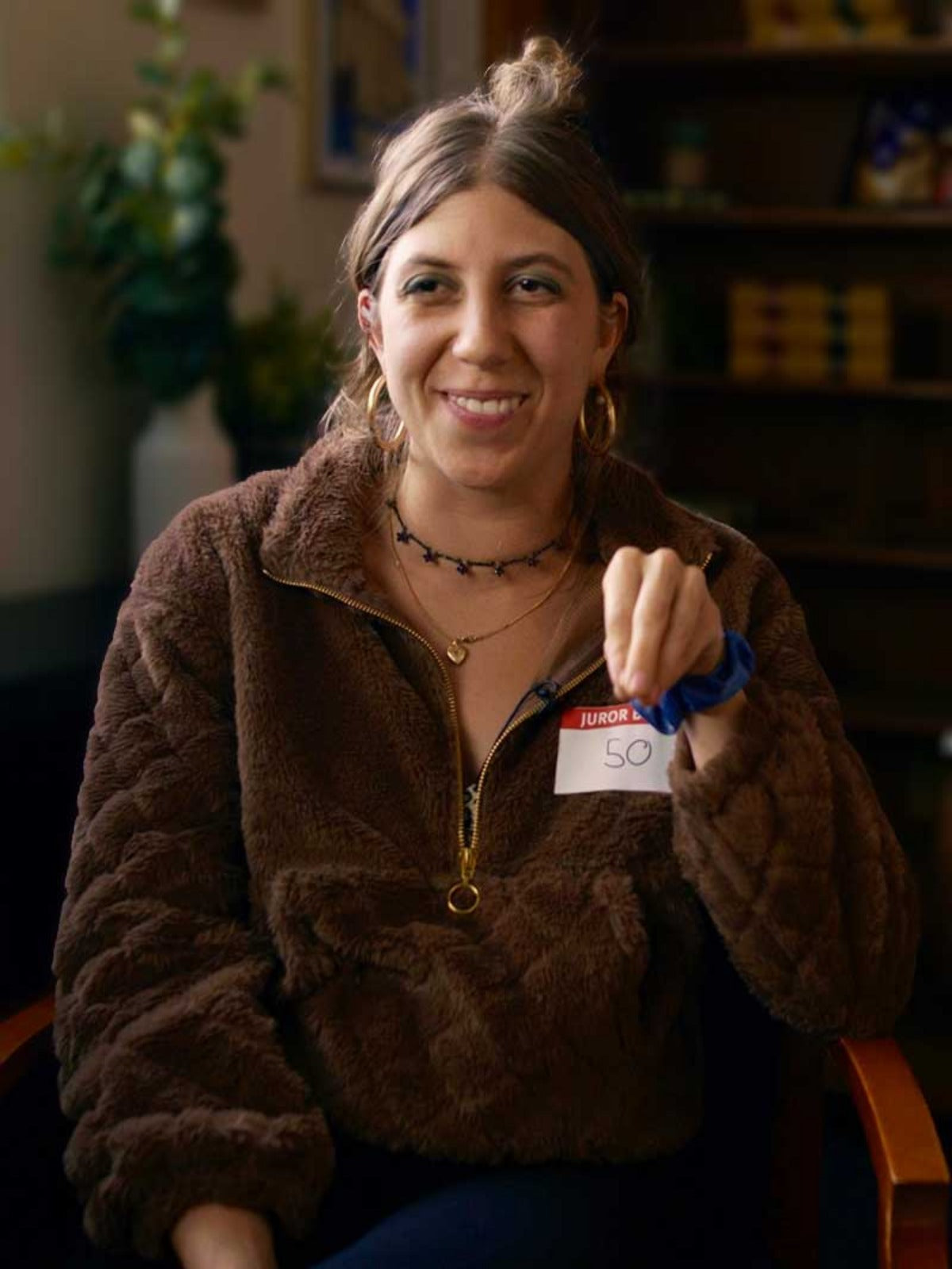 Jury Duty 2023 Edy Modica Shearling Jacket