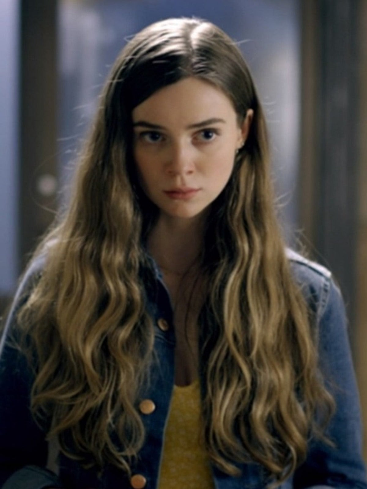 Becki Keaton Elevator Game Megan Best Denim Jacket