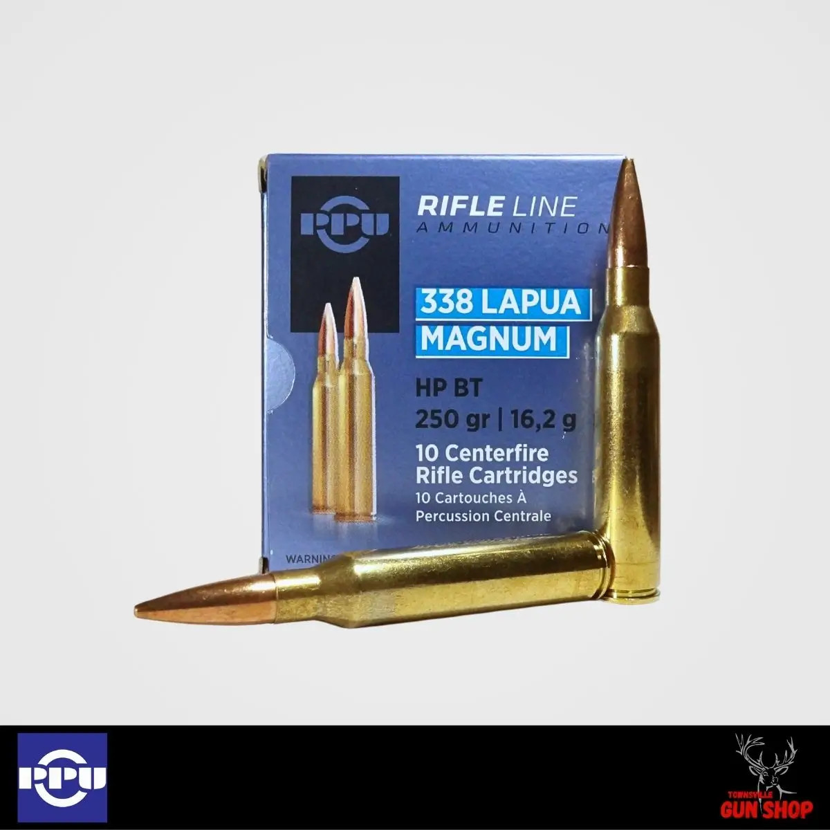 PPU 338 Lapua Magnum HP BT Ammo | Rifle Ammunition Australia ...