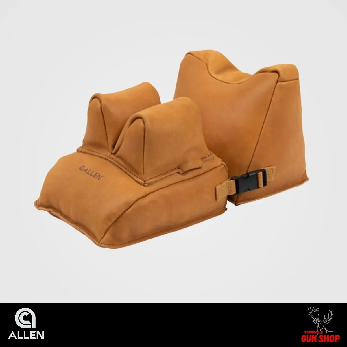 Allen Longmont Leather Shooting Rest Set — Front & Rear Filled Bags Australia