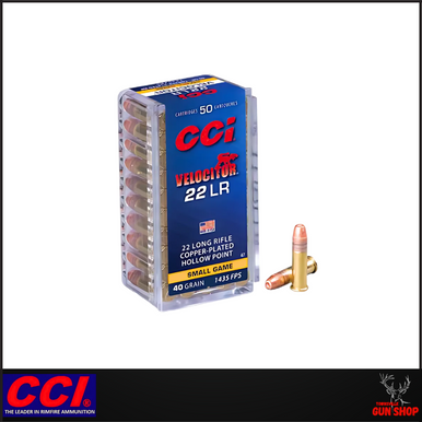 .22LR CCI VELOCITOR 40GR HV 1435FPS 50PK