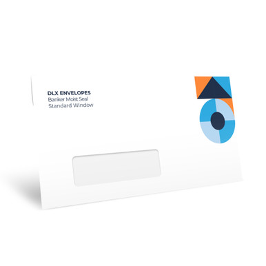 DLX Envelopes Banker Moist Seal Standard Window - Jaybel Office Choice