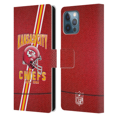 NFL Kansas City Chiefs Logo Art Football Stripes Leather Book Wallet ...