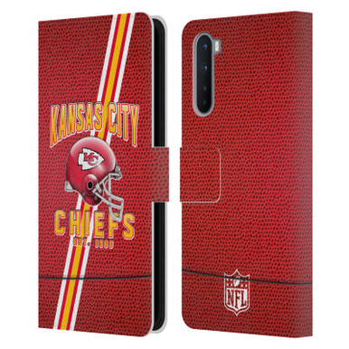 NFL Kansas City Chiefs Logo Art Football Stripes Leather Book Wallet ...
