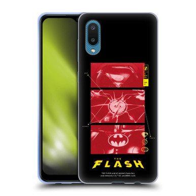 The Flash 2023 Graphics Suit Logos Soft Gel Case for Samsung Galaxy A02 ...
