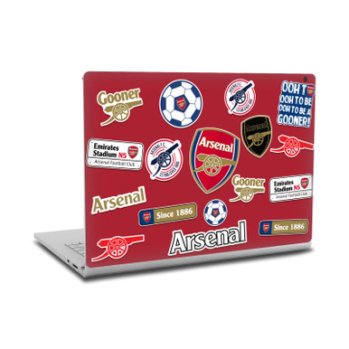 Arsenal FC Logos Collage Vinyl Sticker Skin Decal Cover for Microsoft ...