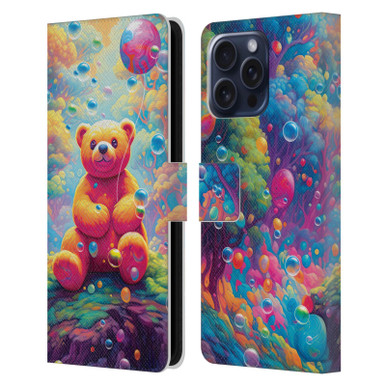 Michael David Ward Psychedelic Art Teddy Bear In Wonderland Leather ...