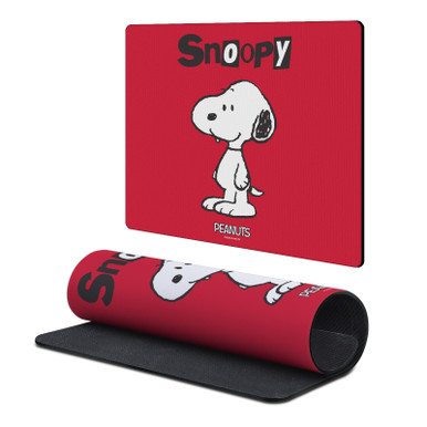 Peanuts Graphics Snoopy In Red Gaming Office Desk PC Keyboard Mouse Mat ...