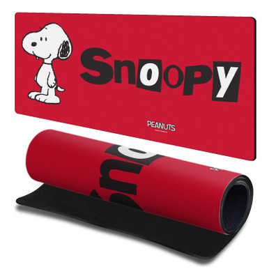 Peanuts Graphics Snoopy In Red Gaming Office Desk PC Keyboard Mouse Mat ...