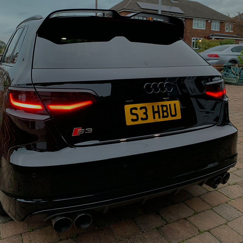 Audi A3/S3/RS3 8V Saloon Carbon Fibre Lip Spoiler (WEAVE)