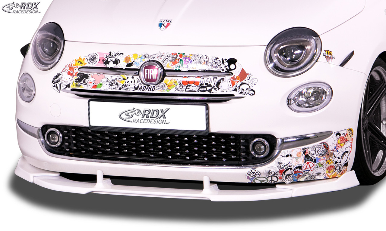 RDX Front Spoiler VARIO-X for FIAT 500 2016+ Front Lip Splitter ...