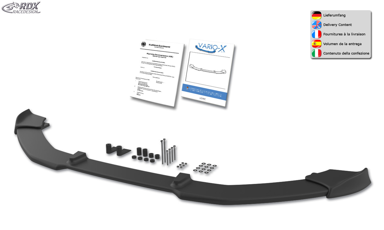 RDX Front Spoiler VARIO-X for HYUNDAI i20 PB (2008-2014) Front Lip ...
