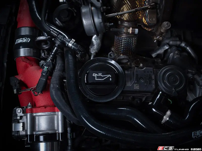 ECS Tuning Billet Engine Oil Cap - Black Anodized - B9 S4/S5 - Ultimate ...