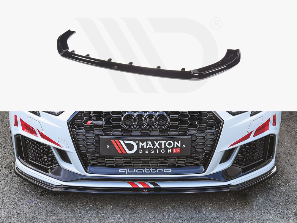 Maxton Design Front Splitter V.2 Audi Rs3 8V Facelift Sportback (2017 ...