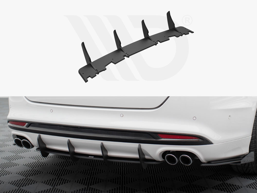 Maxton Design Street Pro Rear Diffuser Ford Mondeo Sport Mk5 Facelift ...